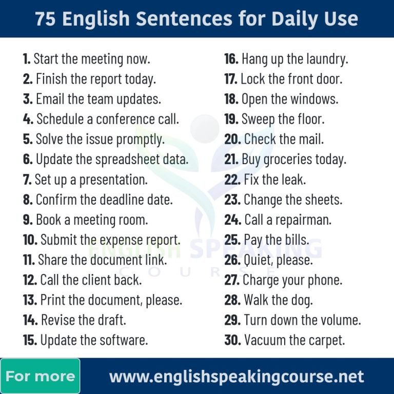 English Sentences Archives - English Speaking Course
